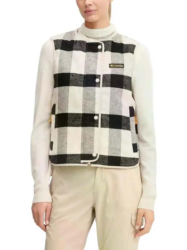 Columbia Cascades™ Reversible Checked Vest - White