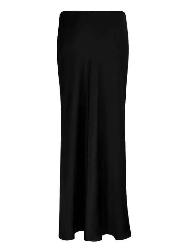 Rabanne Chain Detail Satin Skirt - Black