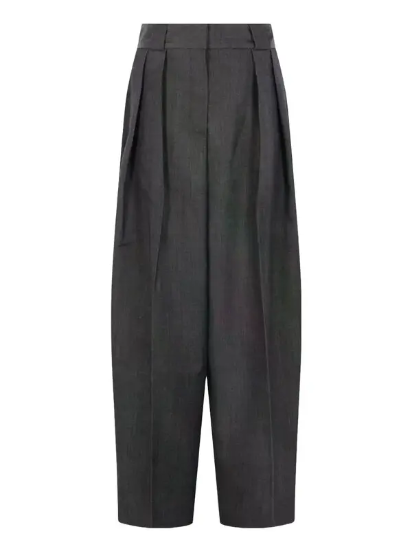 NICCOLO PASQUALETTI Pleated Trousers - Grey