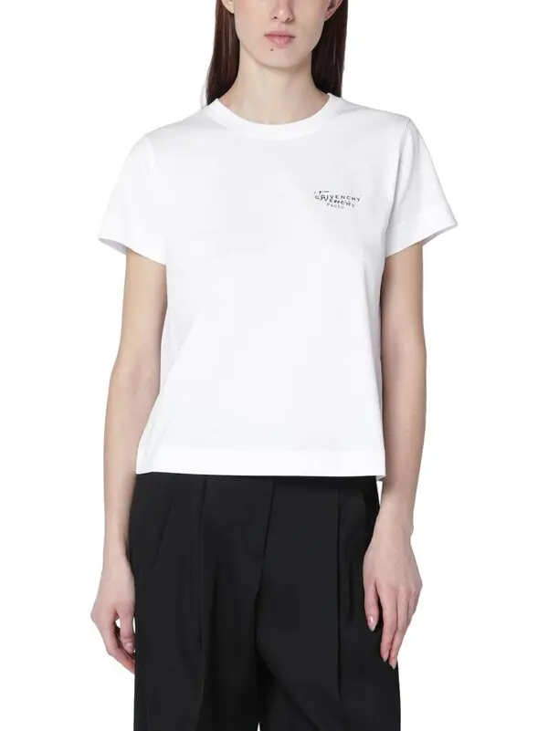 Givenchy T-shirt With Logo Print - White