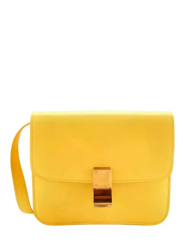 Celine Classic Box Teen Shoulder Bag - Yellow
