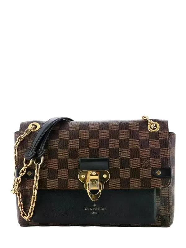 LOUIS VUITTON Vavin Handbag Damier Pm - Black