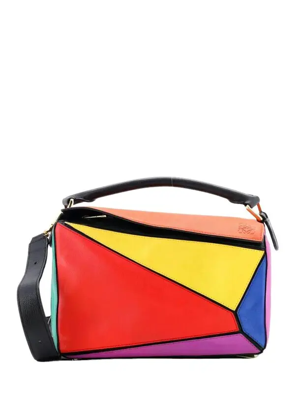 Loewe Puzzle Leather Satchel - Multicolour
