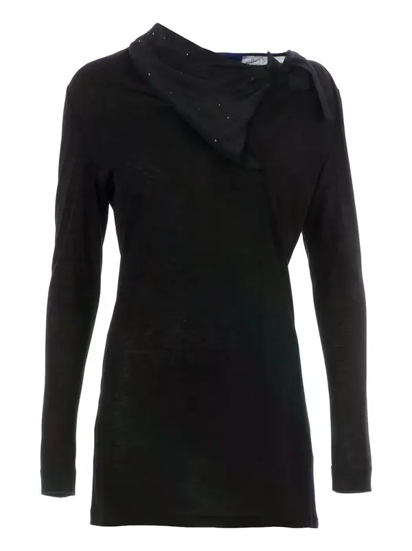 Sharon Wauchob Flap Neck Sweater - Black