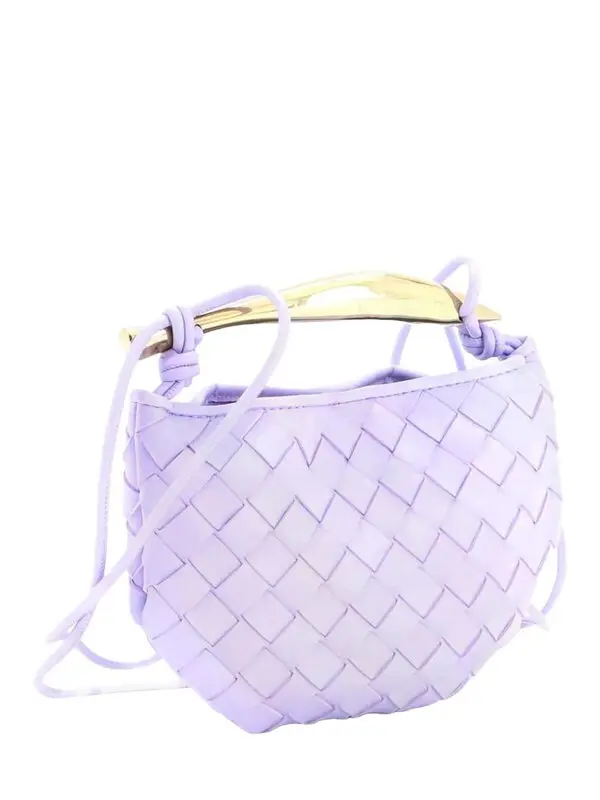 Bottega Veneta Sardine Top Handle Intrecciato Nappa Mini Satchel - Purple