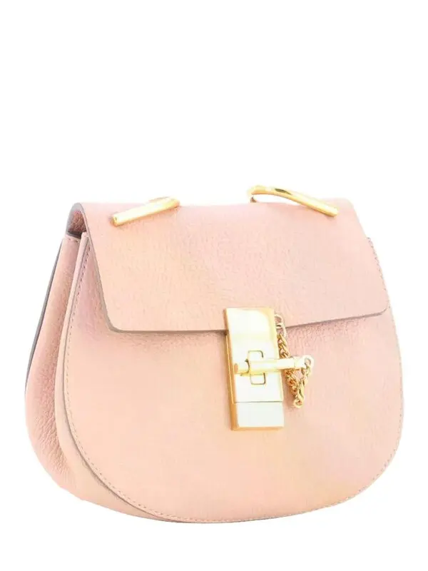 Chloé Drew Leather Mini Crossbody Bag - Neutrals