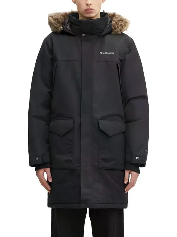 Columbia Hooded Parka With Faux-fur Trim - Black
