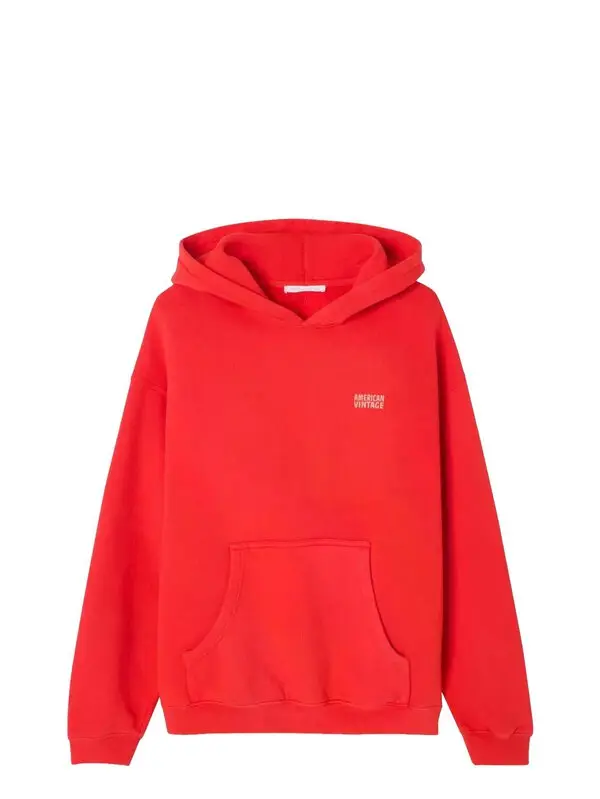 American Vintage Izubird Hoodie - Red