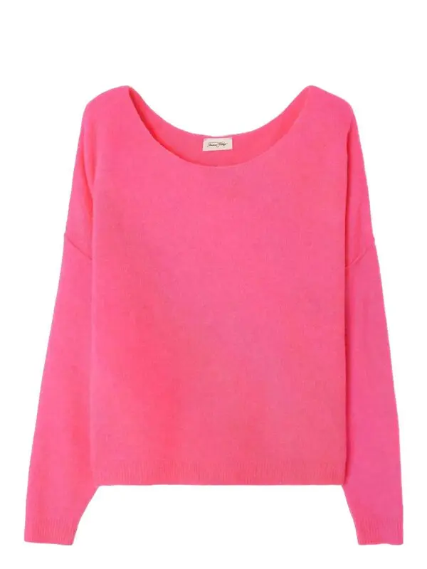 American Vintage Damsville Boat-neck Sweater - Pink