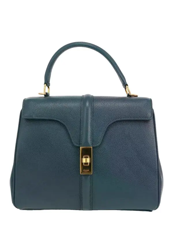 Celine 2020's 16 Grained-leather Tote - Blue