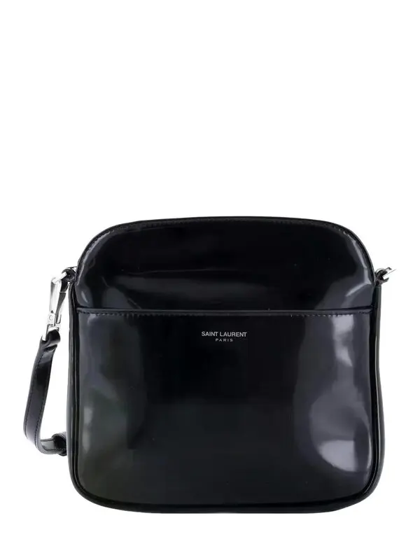 Saint Laurent Paris Camera Brushed Leather Mini Shoulder Bag - Black