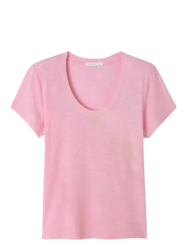 American Vintage Jacksonville Scoop-neck T-shirt - Pink