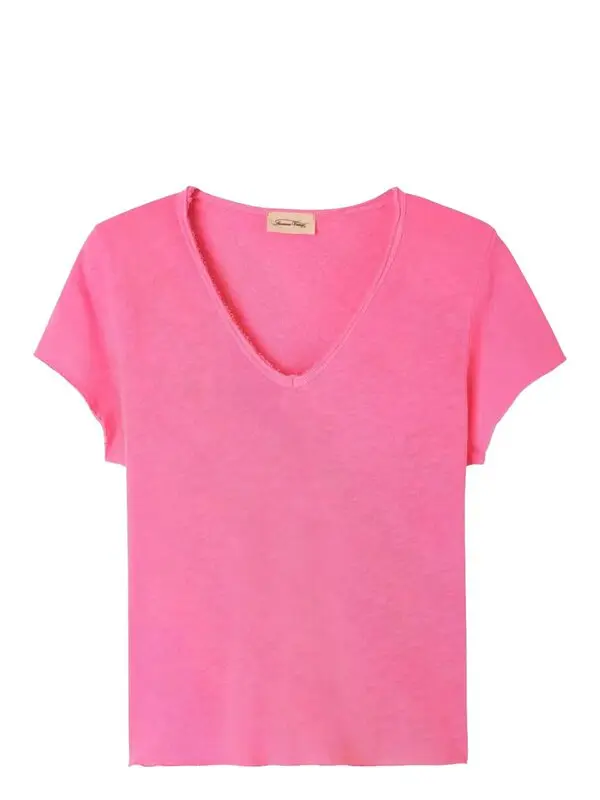 American Vintage V-neck Sonoma T-shirt - Pink