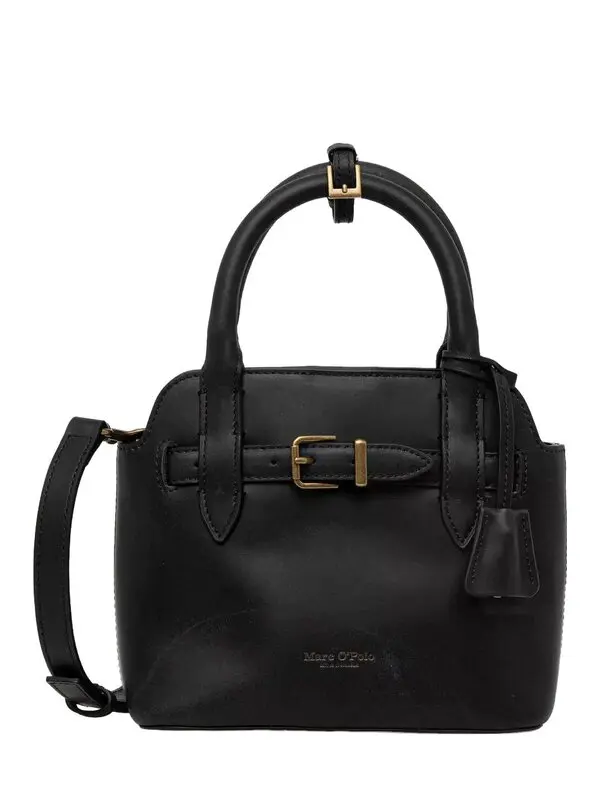 Marc O'polo Small Leather Tote Bag - Black