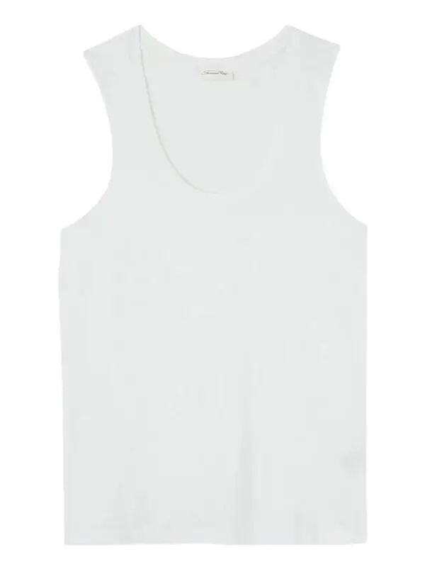 American Vintage Jacksonville Scoop Neck Vest - White