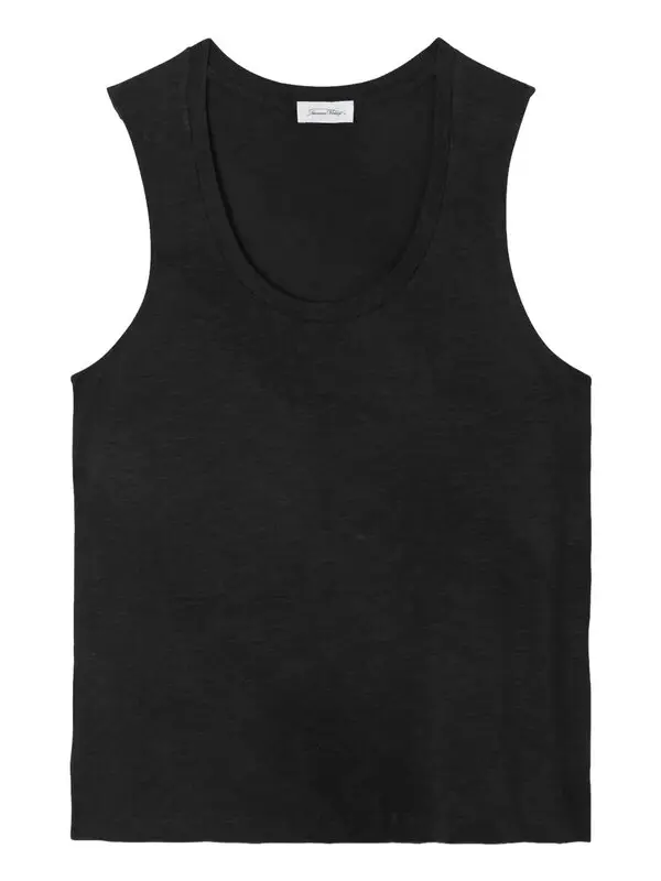 American Vintage Jacksonville Scoop-neck Vest - Black