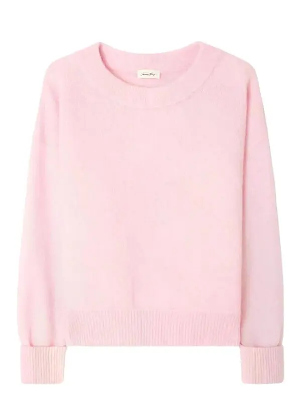 American Vintage Vitow Ribbed Sweater - Pink