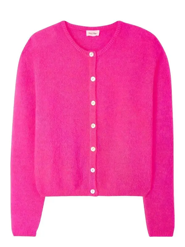American Vintage Vitow Button Cardigan - Pink