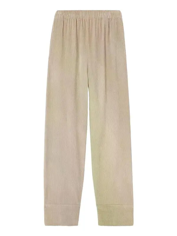 American Vintage Elasticated Corduroy Trousers - Neutrals