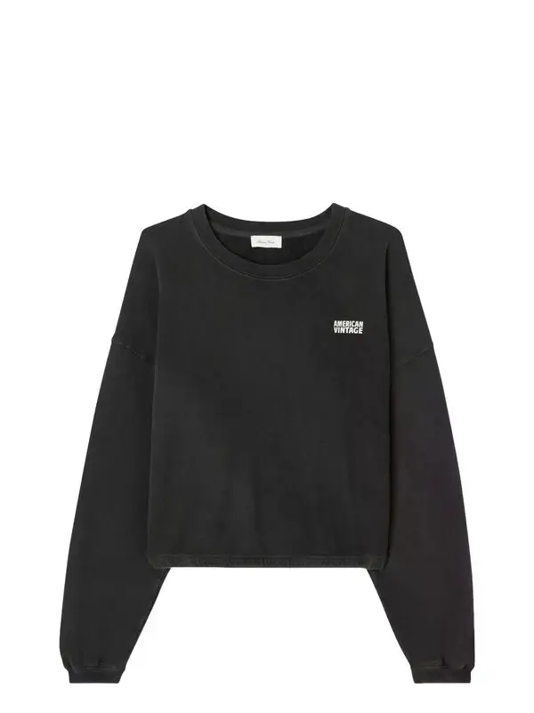 American Vintage Izubird Long-sleeves Sweatshirt - Black