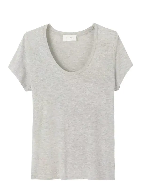 American Vintage Jacksonville Scoop-neck T-shirt - Grey