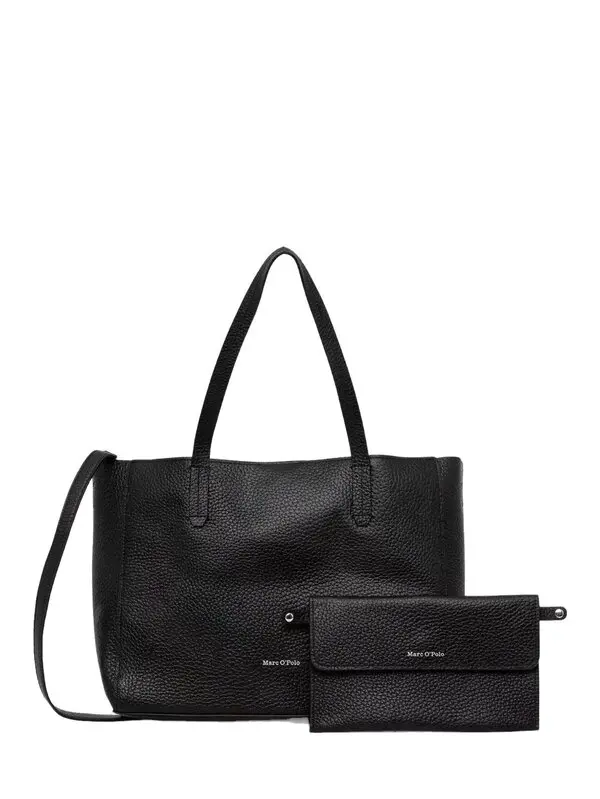 Marc O'polo Tote Bag With Detachable Pouch - Black