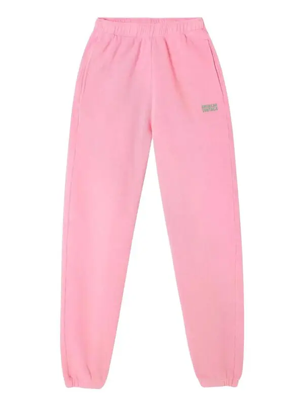 American Vintage Izubird Elasticated Track Pants - Pink