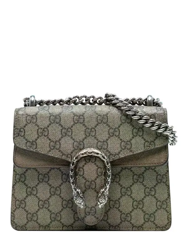 Gucci Small Gg Supreme Dionysus Crossbody Bag - Brown