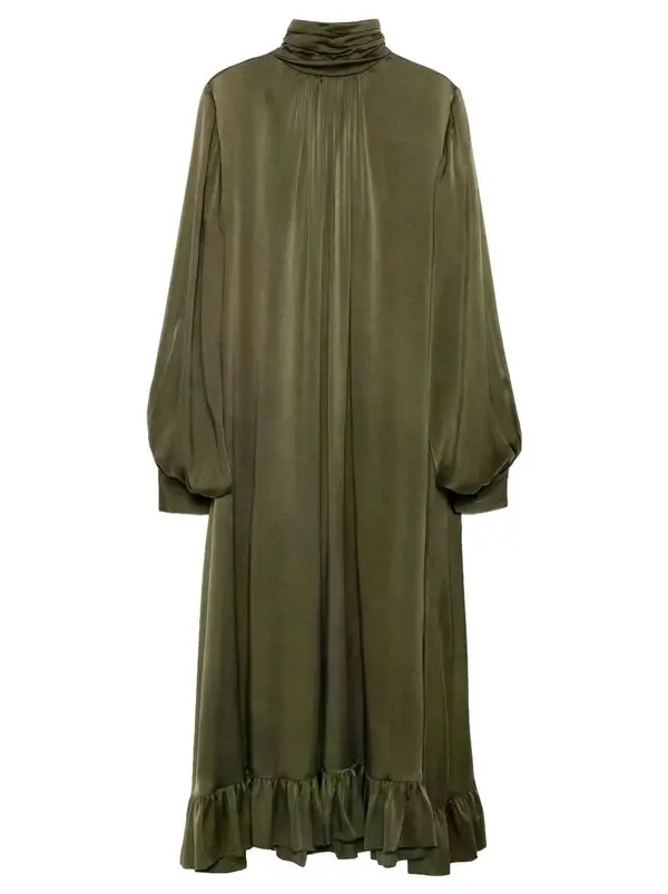 Cynthia Rowley Monroe Silk Charmeuse Dress - Green
