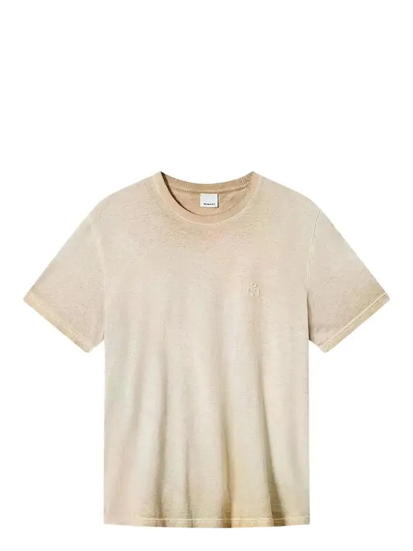 MARANT Honore Logo-embroidered T-shirt - Neutrals
