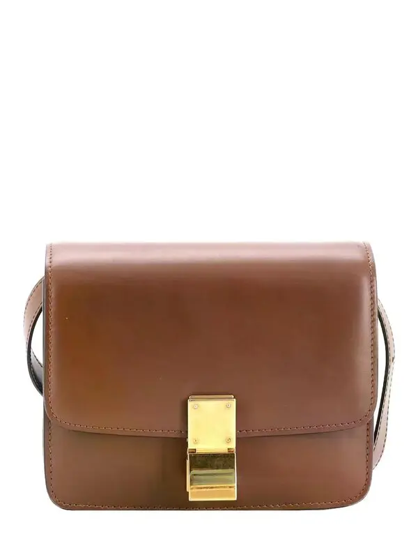 Celine Classic Box Smooth Leather Small Crossbody Bag - Brown