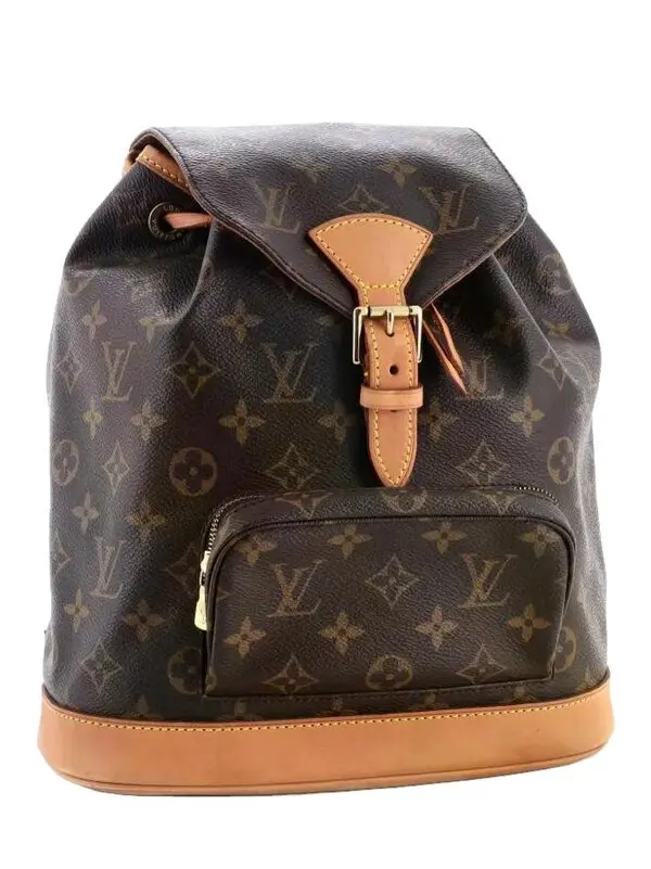 LOUIS VUITTON Vintage Montsouris Monogram Canvas Mm Backpack - Brown