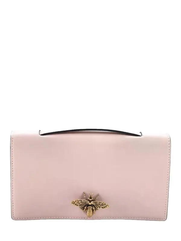 Dior Bee Leather Clutch Bag - Pink