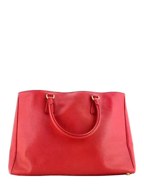 Prada Saffiano Leather Large Tote Bag - Red
