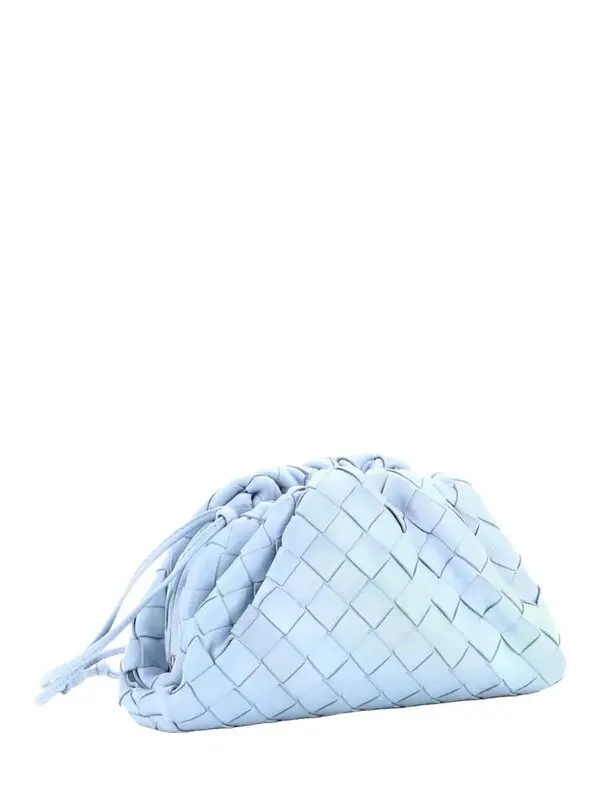 Bottega Veneta The Pouch Intrecciato Nappa Mini Crossbody Bag - Blue