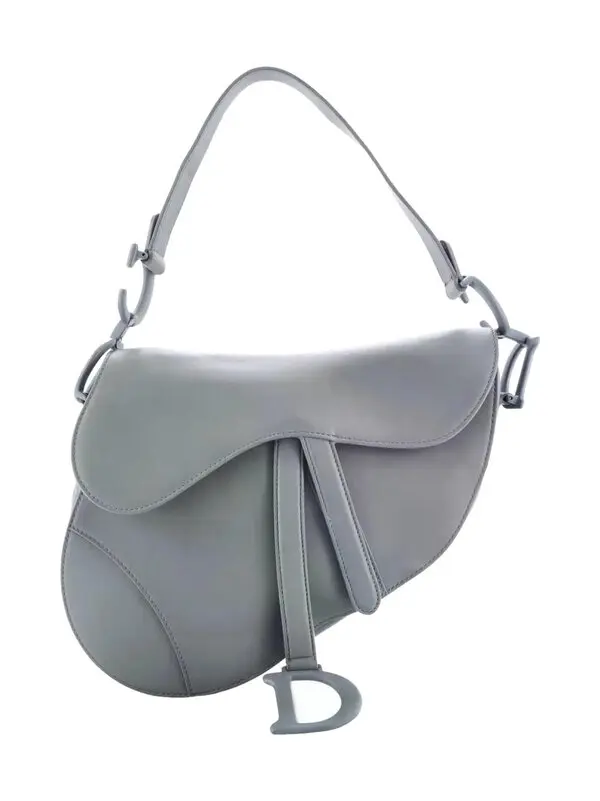 Dior Ultra Matte Saddle Shoulder Bag - Grey