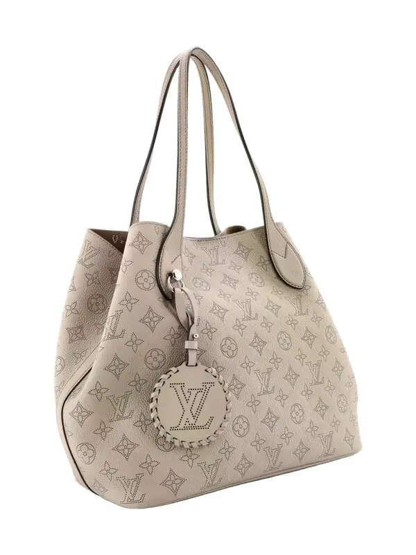LOUIS VUITTON Blossom Mahina Leather Mm Tote Bag - Grey