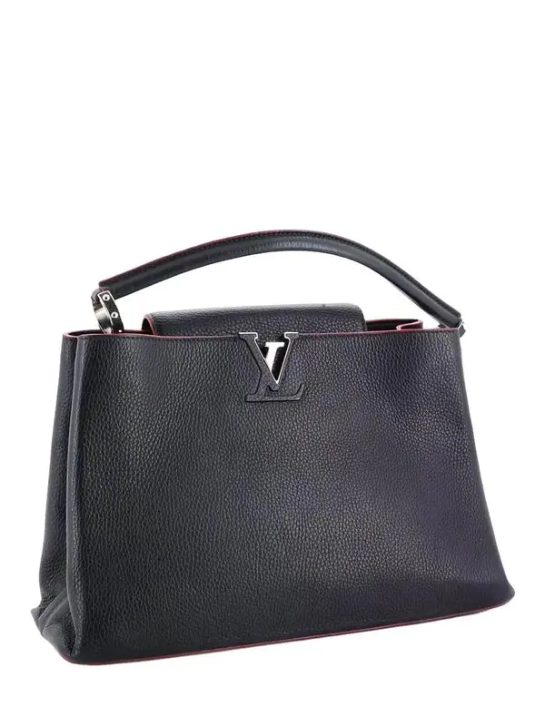 LOUIS VUITTON Capucines Mm Satchel - Black