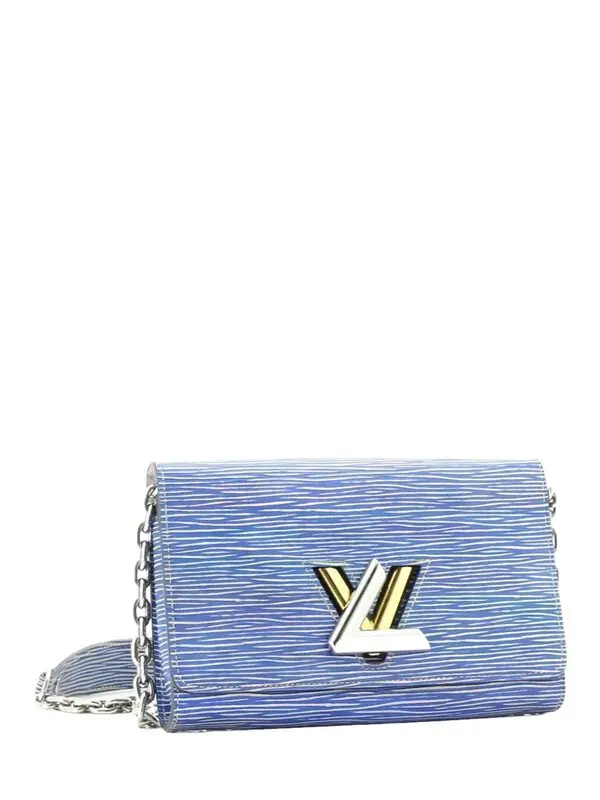 LOUIS VUITTON Twist Chain Wallet Epi Leather Crossbody Bag - Blue