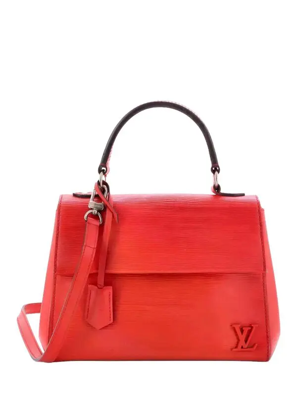 LOUIS VUITTON Cluny Bb Top Handle Epi Leather Satchel - Red