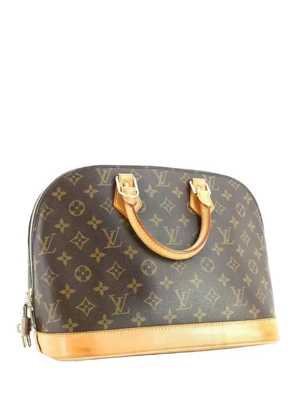 LOUIS VUITTON Vintage Alma Handbag Monogram Canvas Pm - Brown