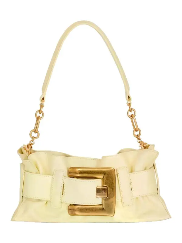 Balmain Mini Anthem Clutch - Neutrals