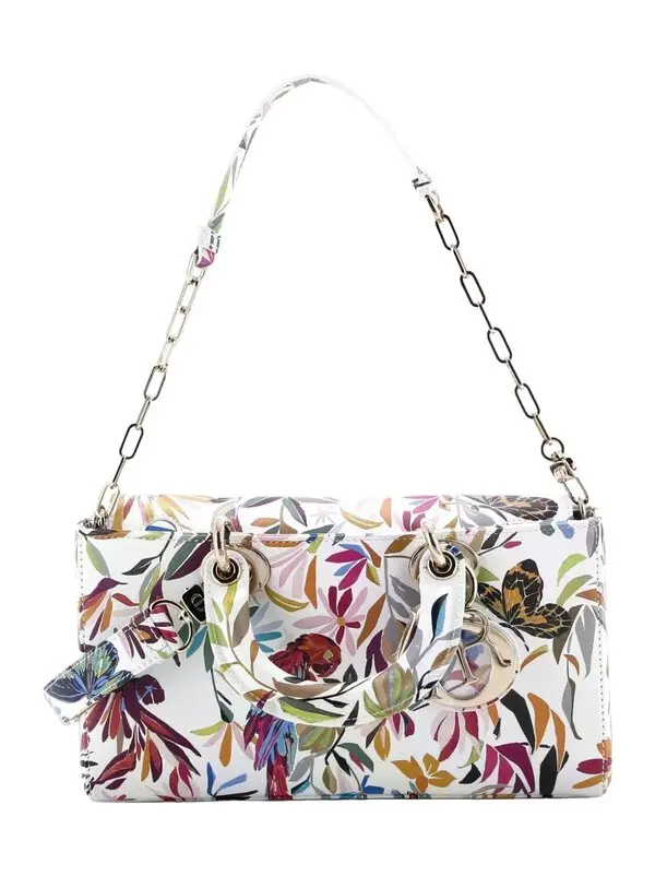 Dior Lady D-joy Printed Leather Medium Satchel - Multicolour