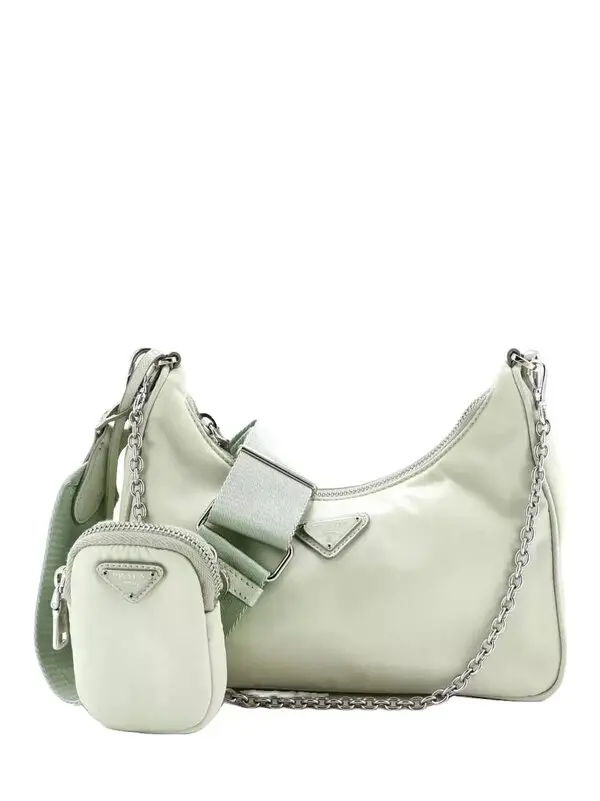Prada Re-edition 2005 Tessuto Small Crossbody Bag - Green