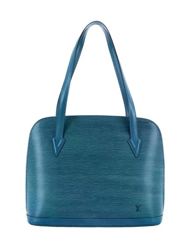 LOUIS VUITTON Lussac Handbag Epi Leather Shoulder Bag - Blue