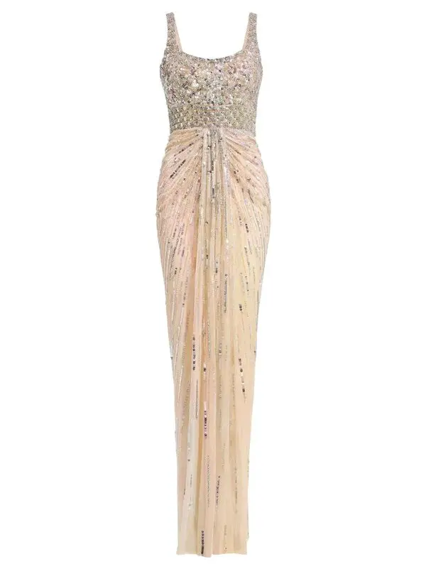 Jenny Packham Sequin-embellished Elixir Dress - Neutrals