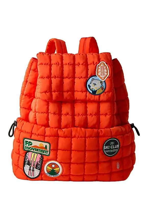 Free People Quilted Patch Hiker Backpack - Fire Starter