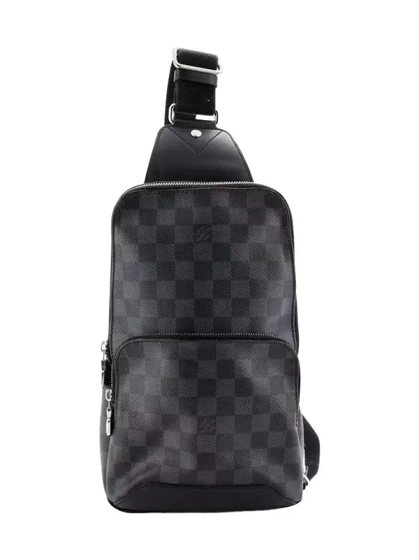 LOUIS VUITTON Avenue Sling Bag Damier Graphite Crossbody Bag - Black