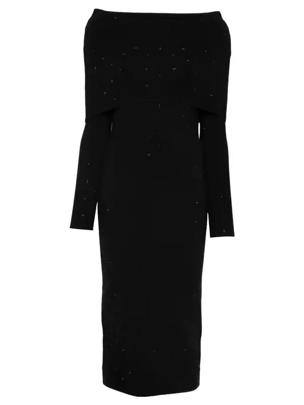 Max Mara Madatti Embellished Maxi Dress - Black