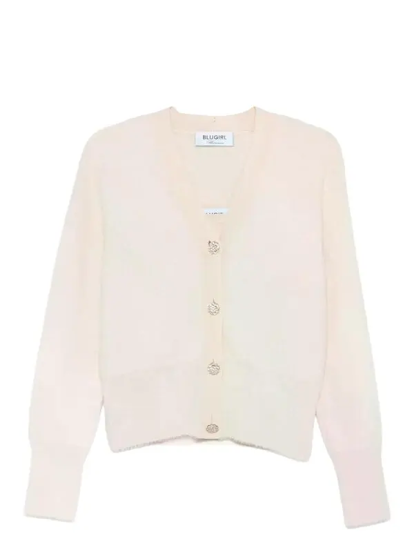BLUGIRL Buttoned Cardigan Twin-set - Neutrals
